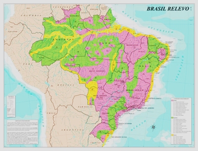 Mapa Brasil Relevo « Mendes Mercantil